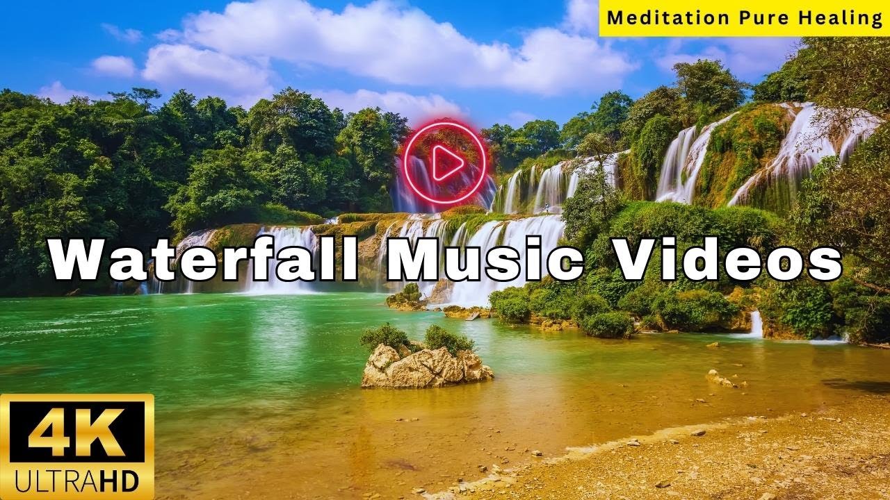 Relaxing Music with Waterfalls,Piano Music, Sleep Music"Waterfalls of ...