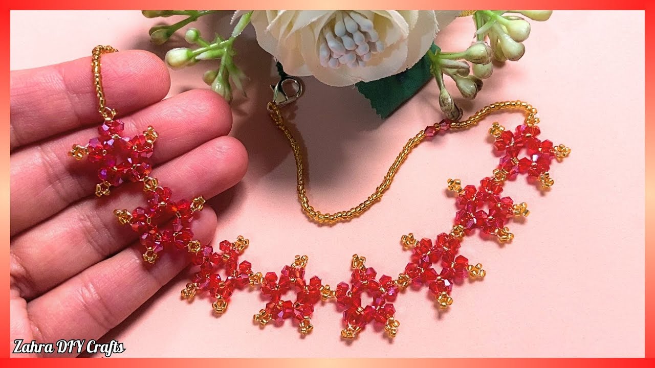 How To Make Beaded Necklace With Seed Beads Easy Simple Beading