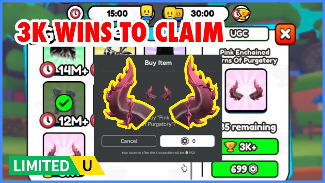 FREE HORN in Train For UGC | 3K wins to claim - YouTube