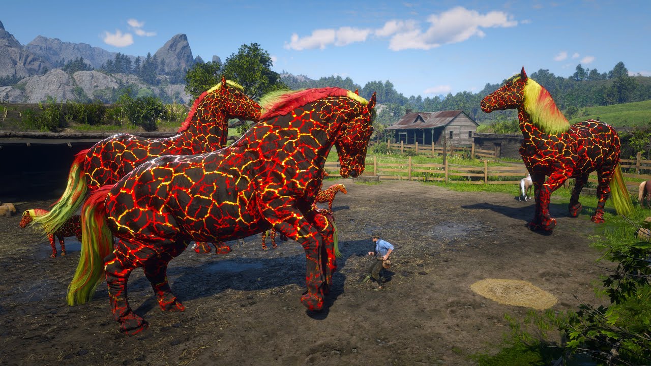 Arthur Morgan's Emerald Ranch Horse Taming Job | Taming Standard ...