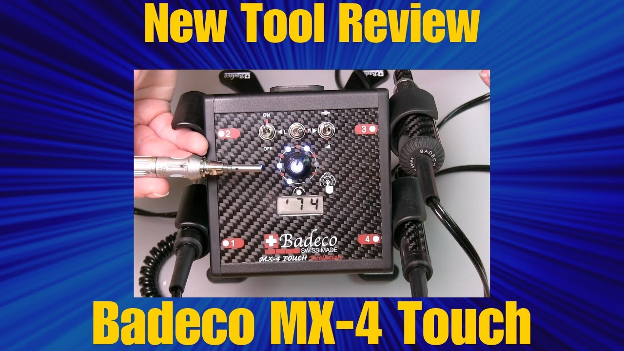 Badeco MX 4 | Badeco MX-4 Touch Evolution Micromotor Unboxing & Setup Review - YouTube