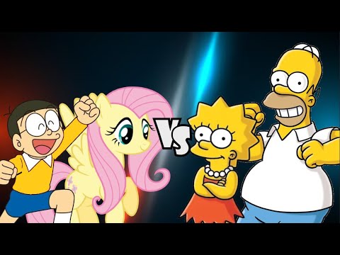 MUGEN Request 987: Nobita Nobi and Fluttershy VS Lisa Simpson and Homer Simpson