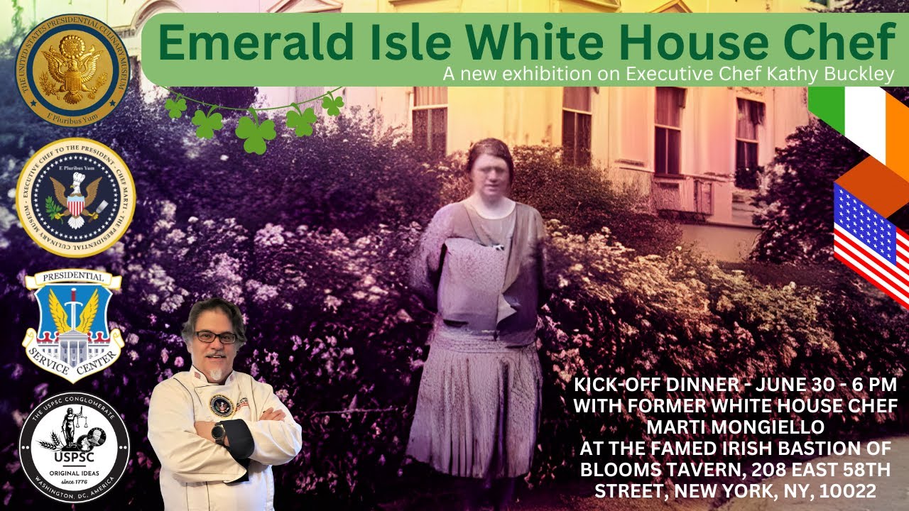 Emerald Isle White House Chef video for the new exhibit featuring Irish ...