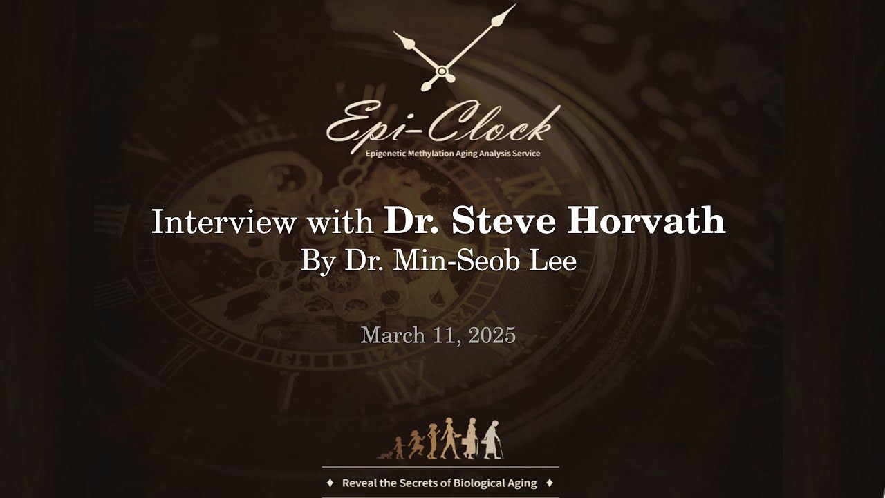 Dr. Steve Horvath 인터뷰 EpiClock - YouTube