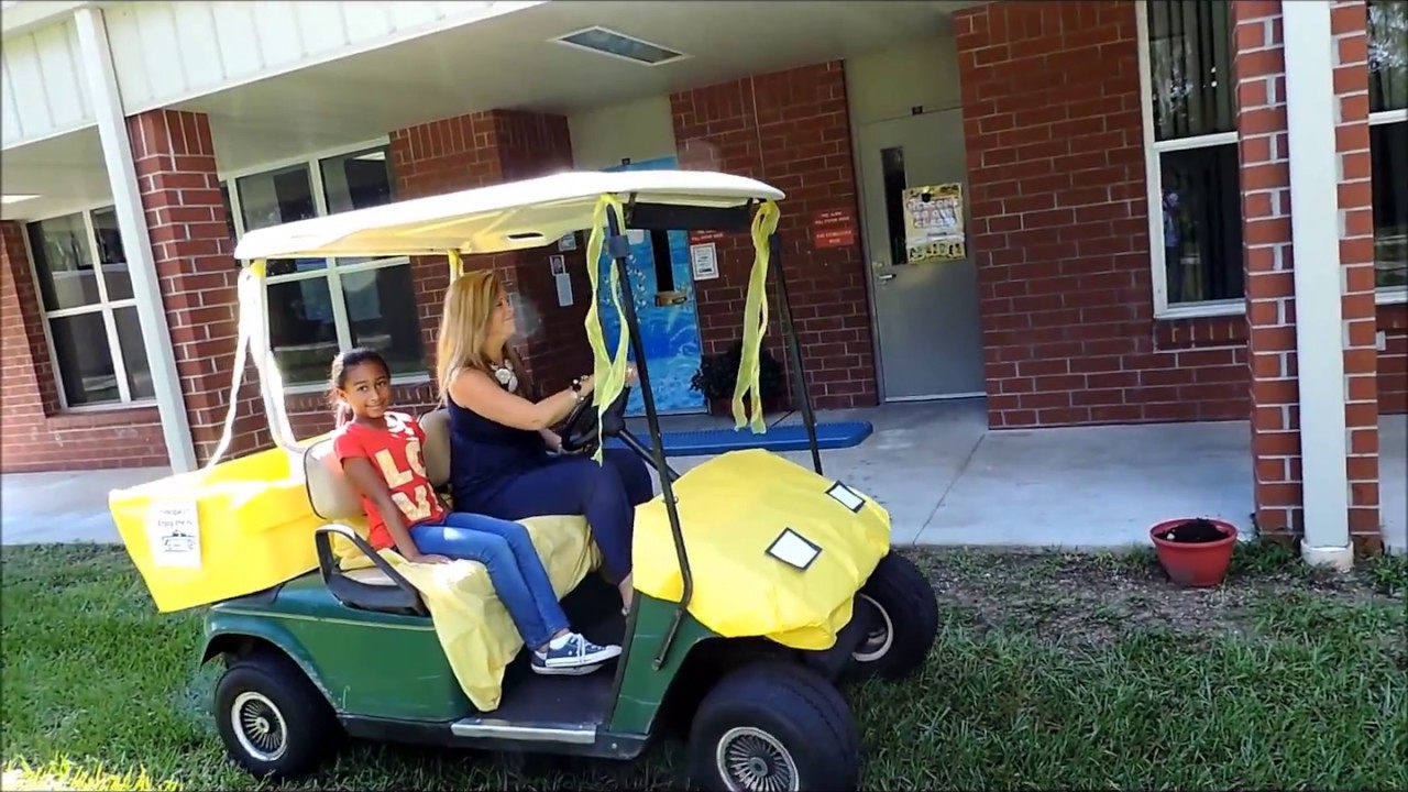 Fun School Elementary Taxi (Golf Cart) fundraiser - YouTube