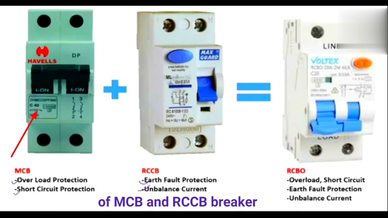 what is RCBO Breaker ? How it work and can install (RCBO breaker kea ha ...