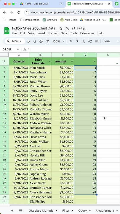 3 ways to override sequences #googlesheetstips - YouTube