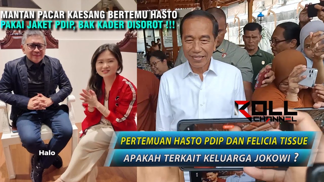 Felicia Tissue Bertemu Hasto Pakai Jaket PDIP, Begini Respon Jokowi ...