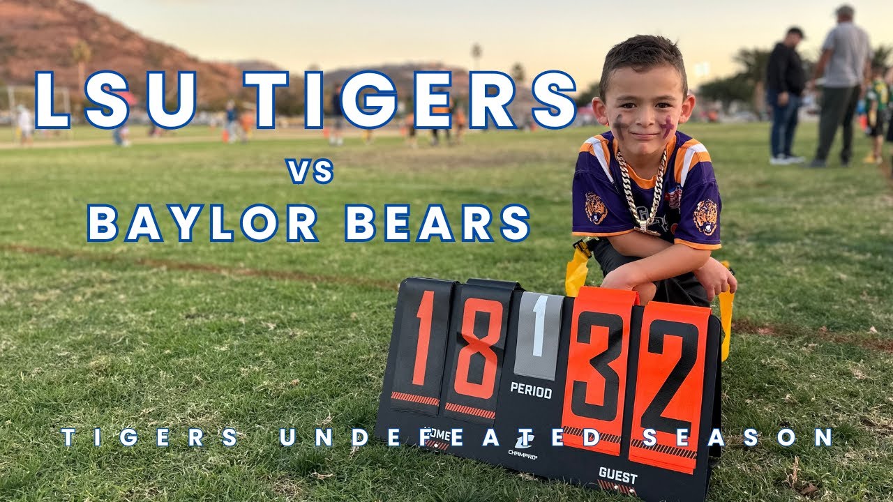 LSU TiGERS vs Baylor Bears | Game 7 Undefeated Season - YouTube