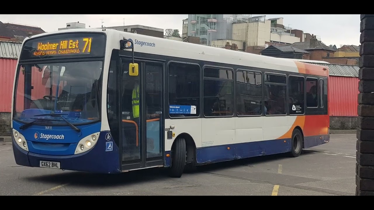 Here is the stagecoach bus 36835 on the number 71 in Guildford Saturday ...