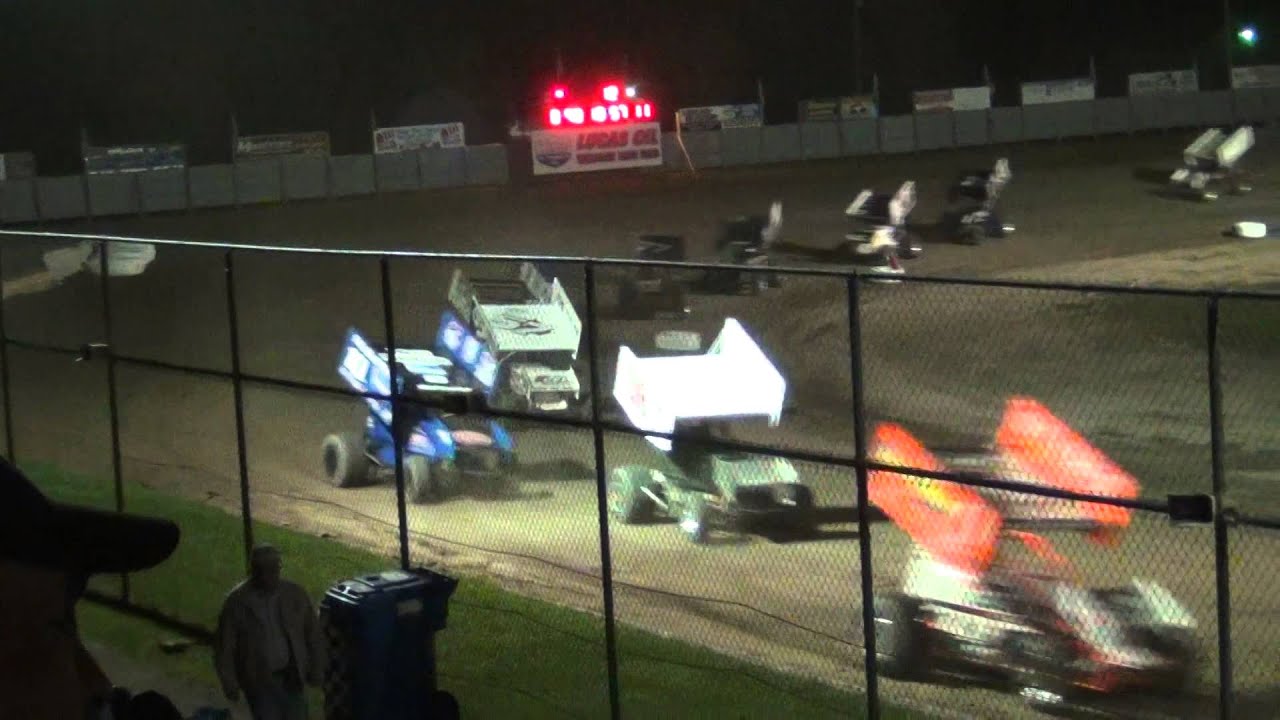 Brighton SOS Sprint Car A Main - May 16/15 - YouTube