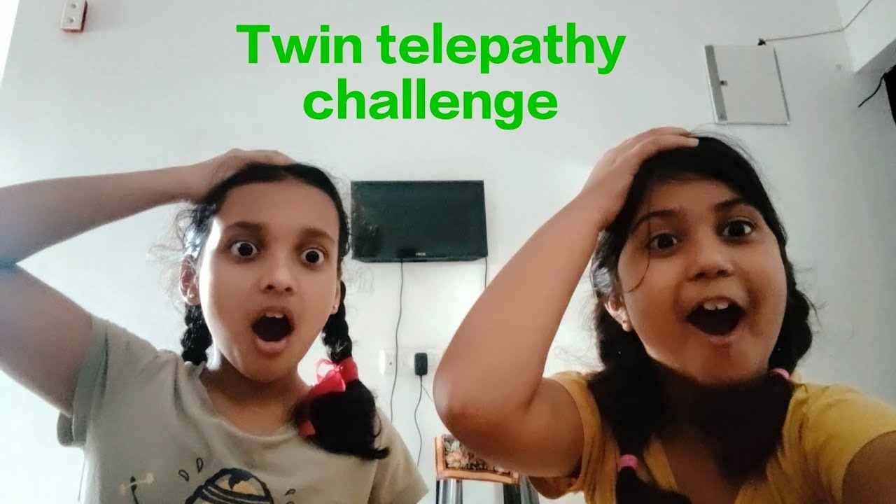 Twin telepathy challenge - YouTube