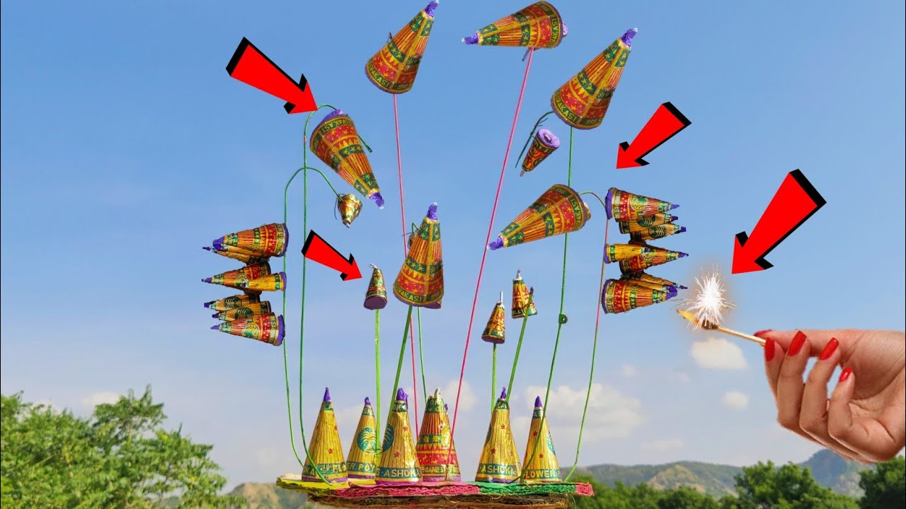 Diwali Fireworks Firecracker Anar tree Testing 2022 - YouTube