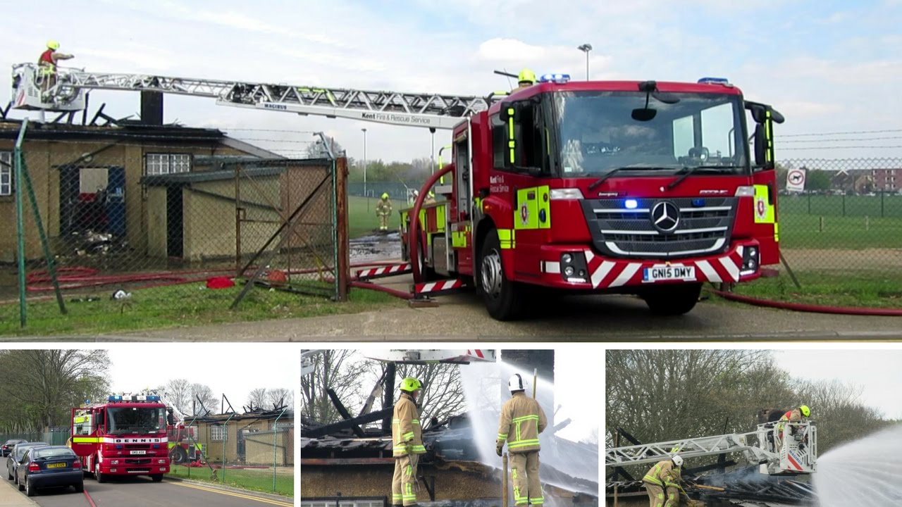 Kent Fire & Rescue Service // Tackling Sally Port Gardens Fire In ...