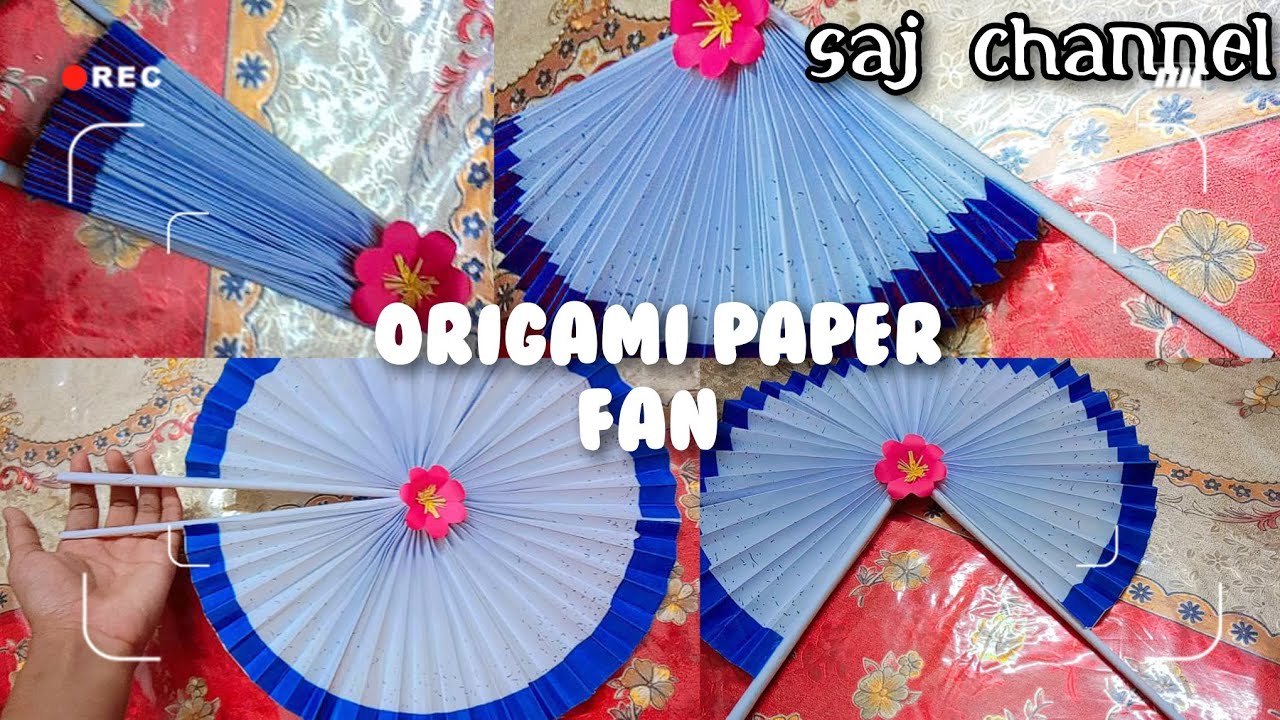 How to make a paper fan | DIY paper pocket fan | summer special paper ...