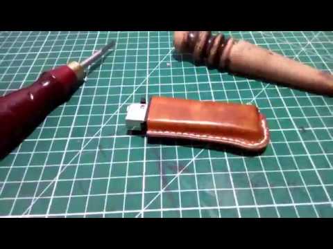 Making a Leather Lighter Case - YouTube
