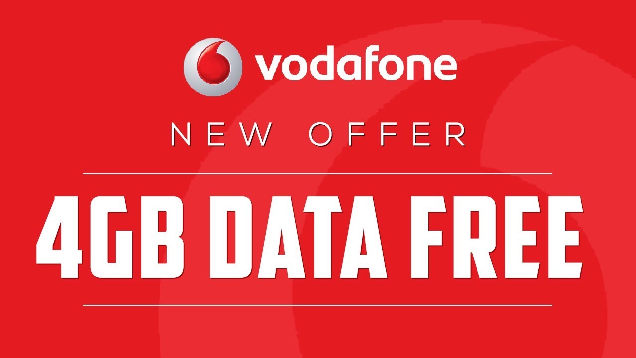 Vodafone new offer 4GB Data Free | Vodaphone - YouTube