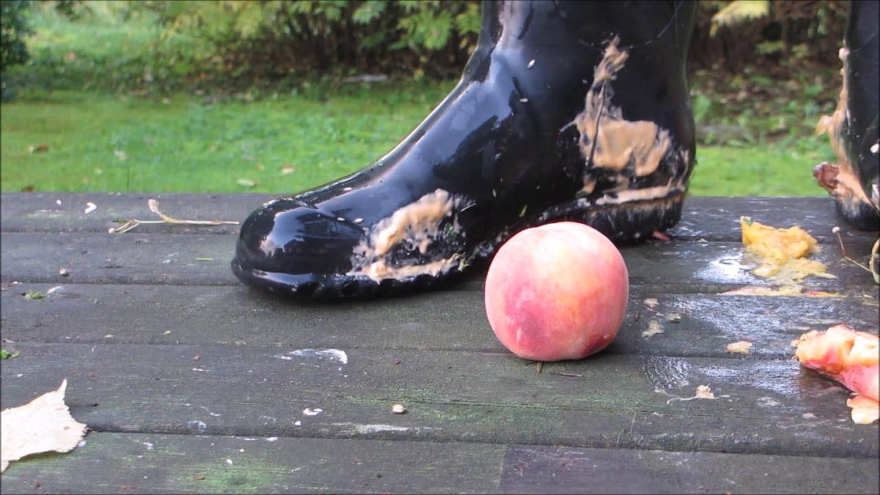 Stomping on fruits - YouTube