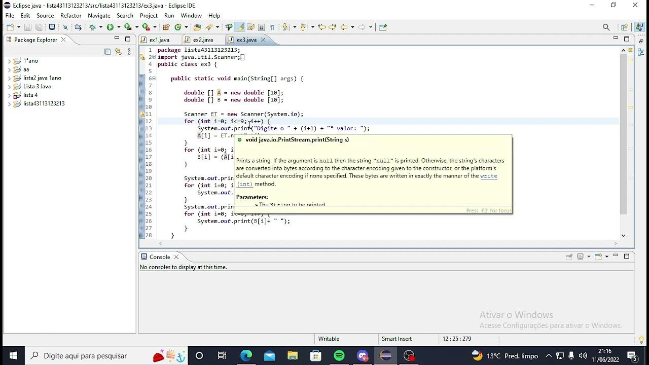ex3 java lista4 - YouTube