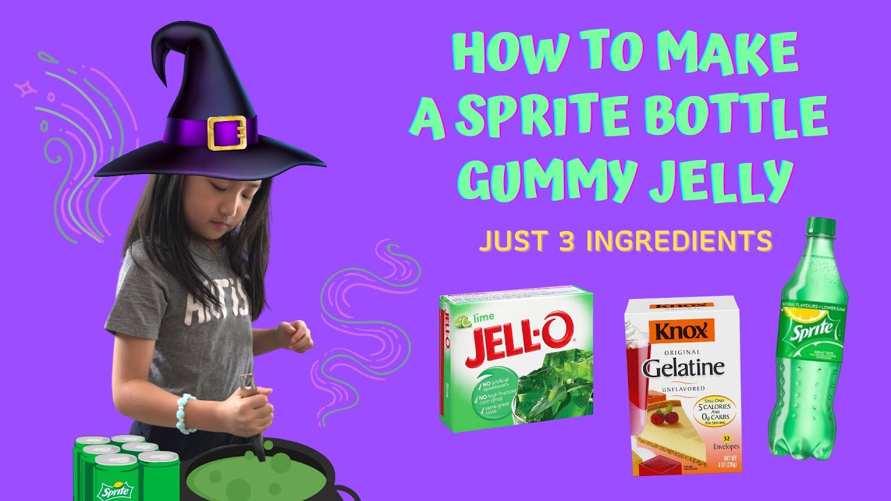 How to Make a Sprite Bottle Gummy Jelly (Part.1) 사이다 모양 젤리 만들기 도전 1탄 ...