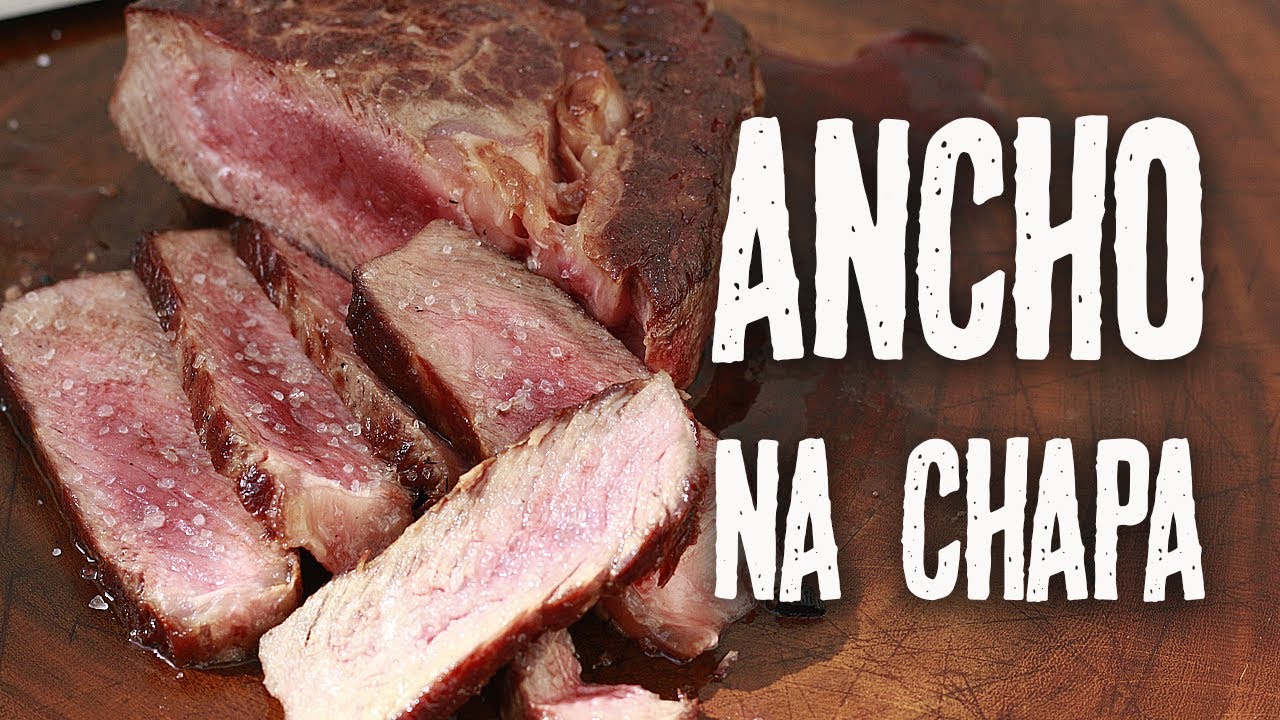 Bife Ancho na chapa - Contra filé - YouTube