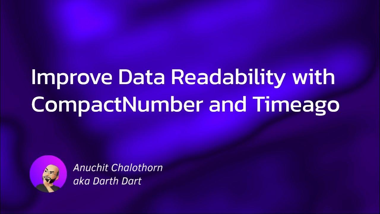 Dart แบบ Dart Dart Ep137 Compactnumber And Timeago Youtube