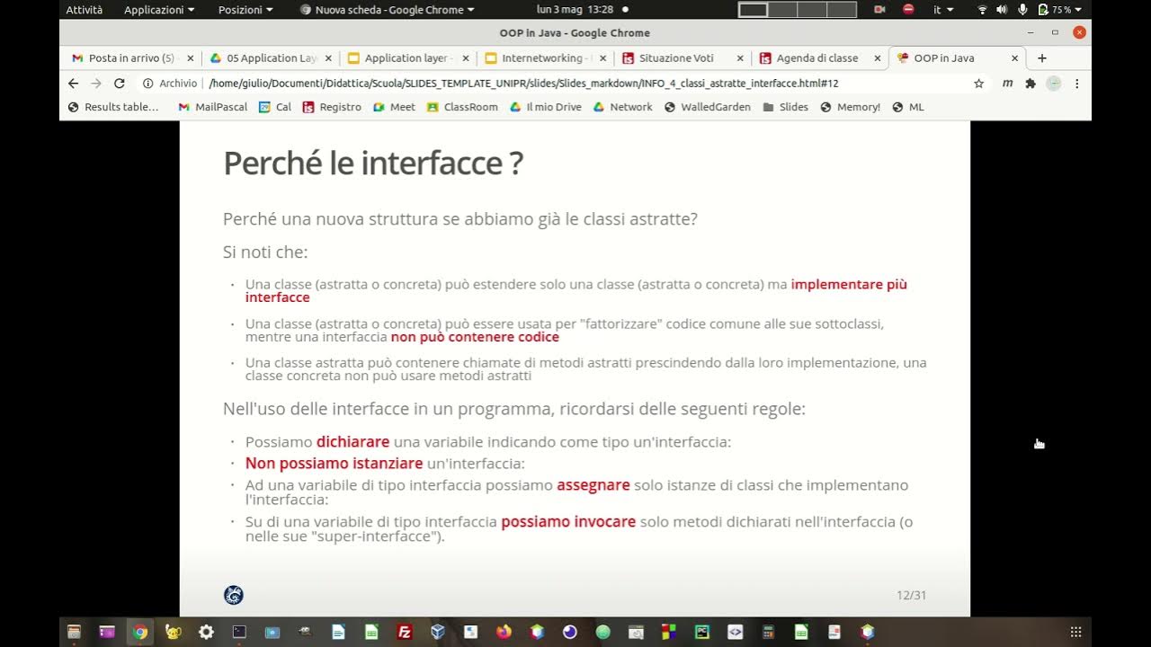 Lezione sulle interfacce in java - YouTube