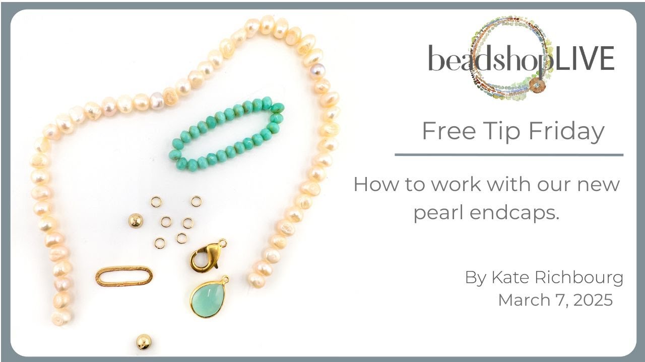 Free Tip Friday: How to Work with Pearl Bead Caps - YouTube