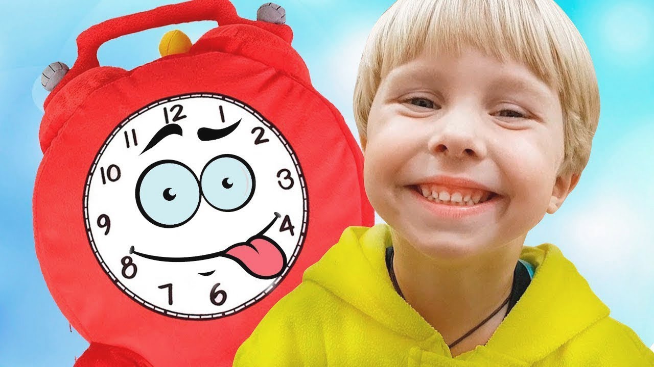 Harry up, plays toys and morning routine with baby doll and Kirill ...