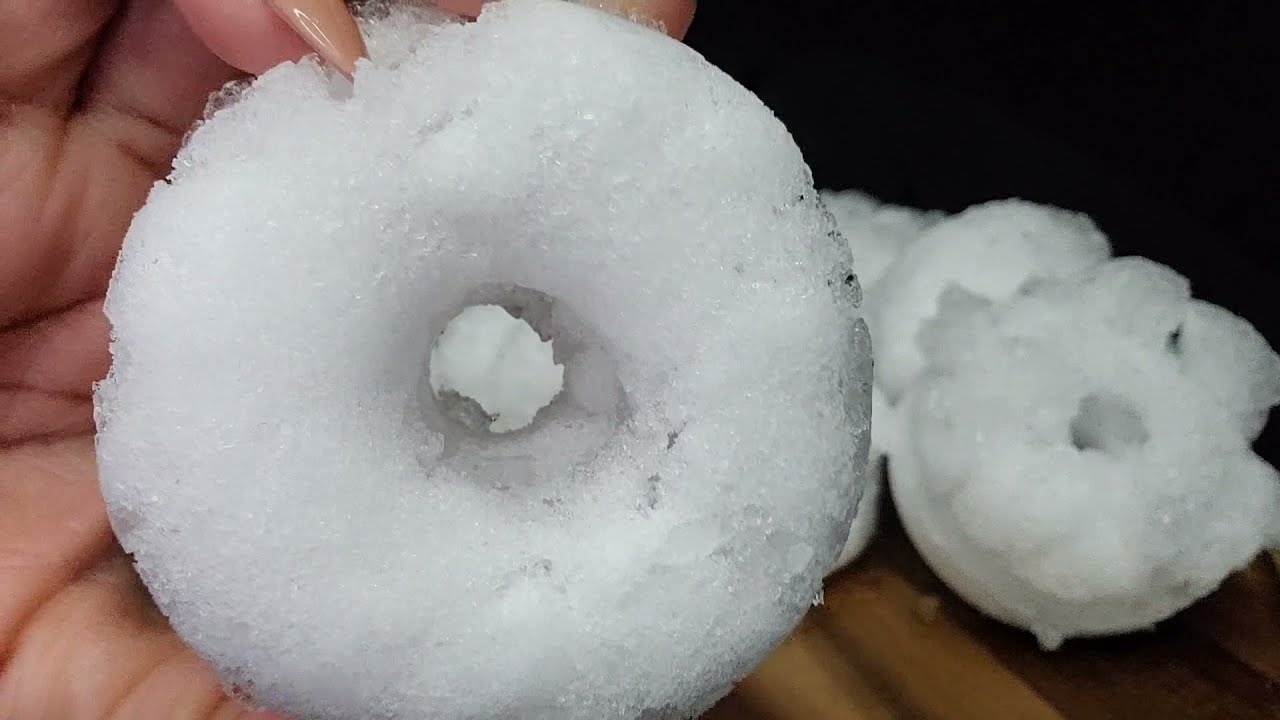 REFROZEN CHICK-FIL-A ICE DONUTS WRAPPED IN POWDERY ICE | #iceeating # ...