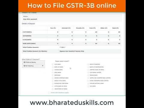 How to file GSTR 3B online | GSTR 3B filing Step by Step | - YouTube