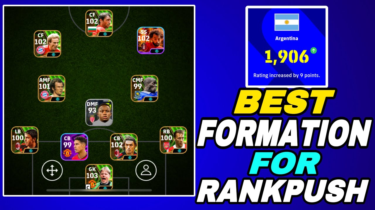 Best Formation For Division Rank Push? Quick counter playstyle 🔥 ...