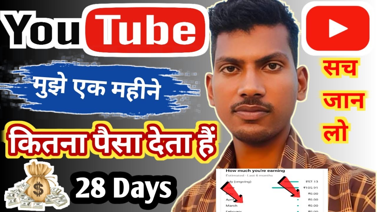 💰 Youtube मुझे एक महीने का कितना पैसा देता है |😱 How Much Does Youtube Pay For a Month - YouTube