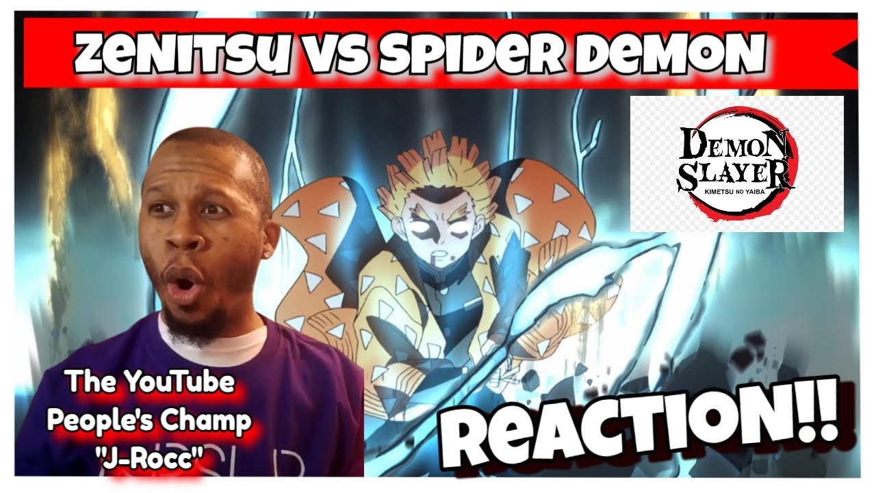 First Time Watching Anime - Zenitsu vs Spider Demon - Demon Slayer ...