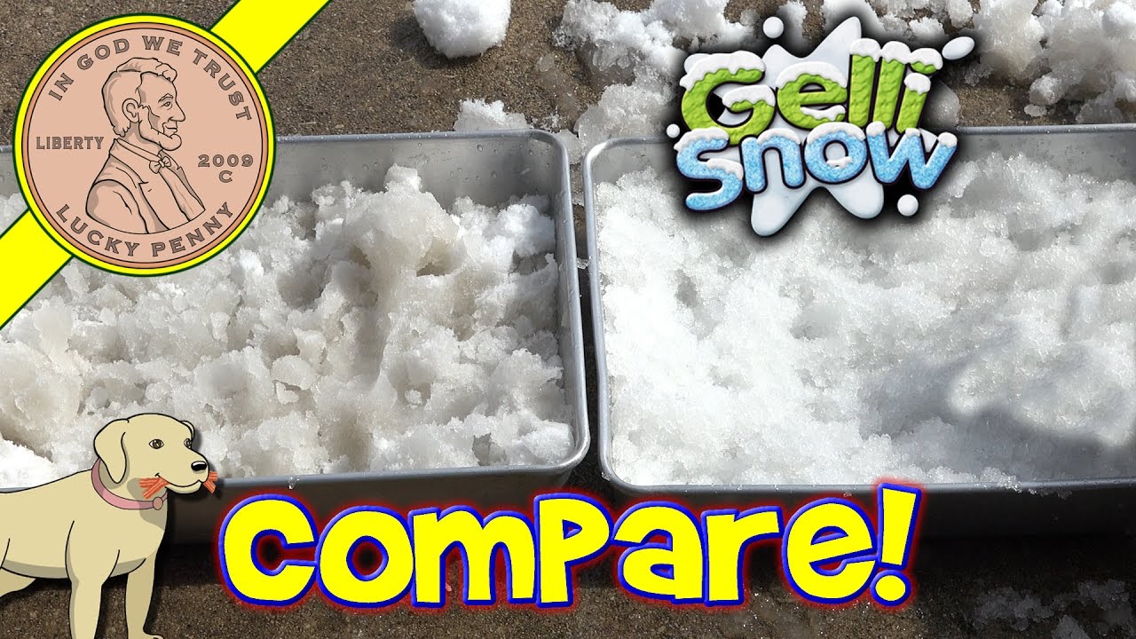 Gelli Snow - Compared To Real Snow! - Battle Pack Snowball Mix - YouTube