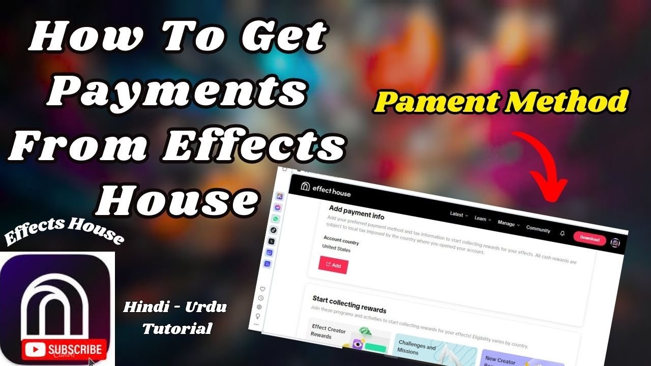 How To Get Payments From Effects House || Tiktok Effects Tutorial - YouTube
