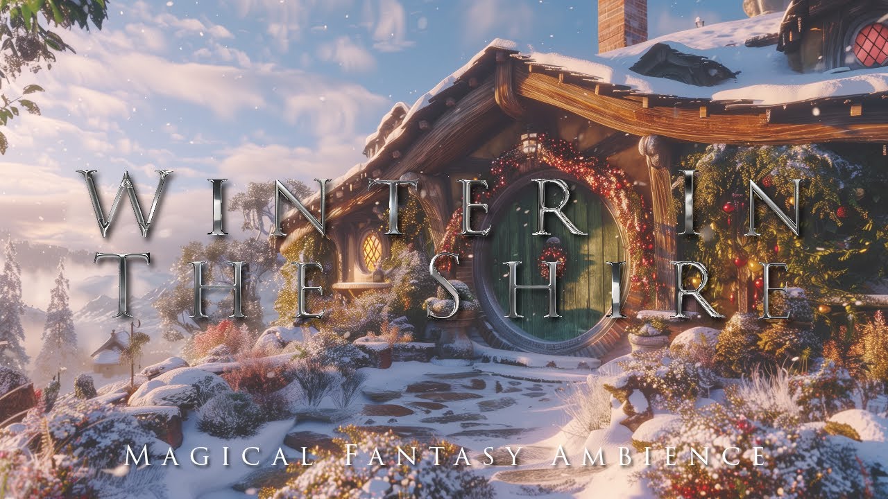 Winter In The Shire | Magical Fantasy Ambience | Christmas Soundscape ...