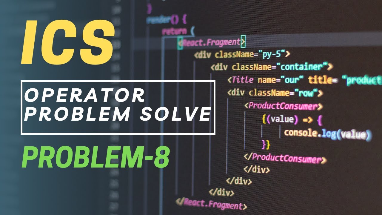 Operator Problem 8 Solve || Introduction to Computer Systems ...