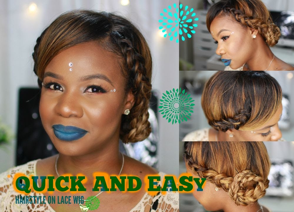 HOW TO DO 2 Quick and Simple Styles on Long Hair or a Wig!! - YouTube