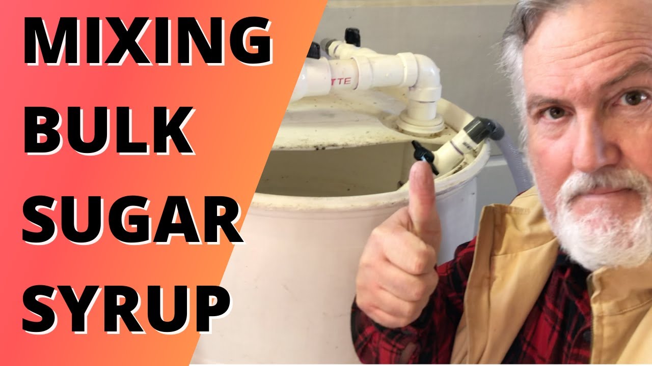 Mixing Bulk Sugar syrup - YouTube