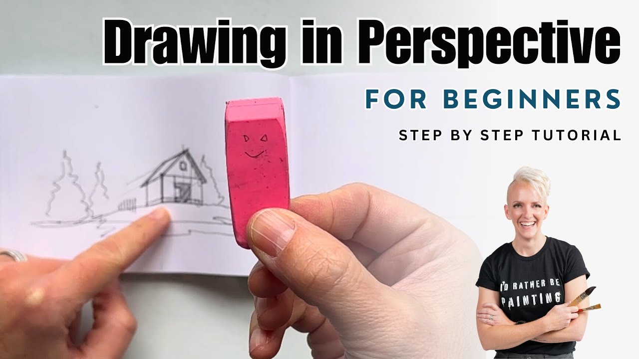 EASY 2-Point Perspective - Up Hill - Drawing a Barn - YouTube