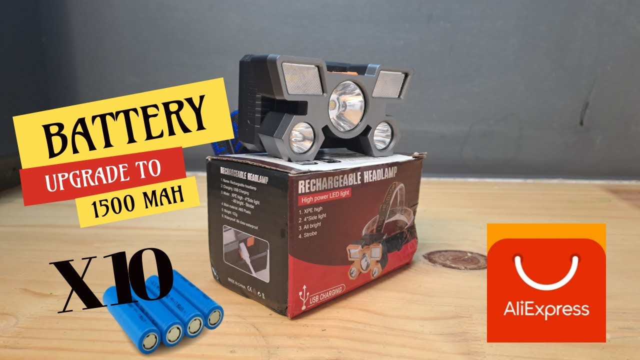 Upgrading My LED Headlamp: From 200mAh to 1500mAh – A Game Changer! # ...