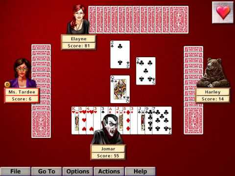 Hoyle Card Games 2002: Hearts - Game 1 - YouTube