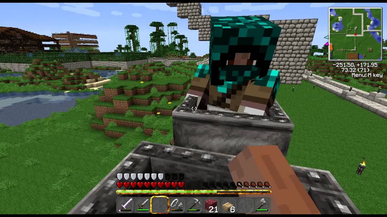 Minecraft - Bumper Cars - YouTube