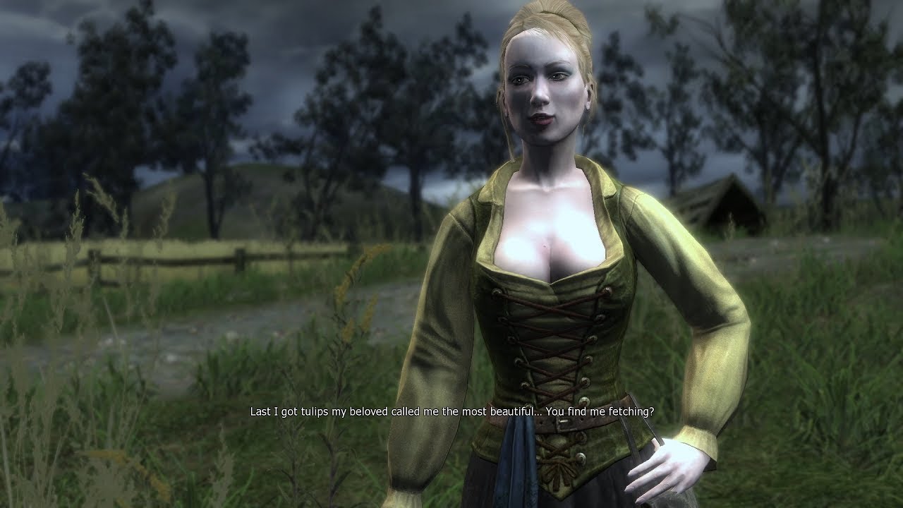 The Witcher 1 Peasant Woman Romance Youtube