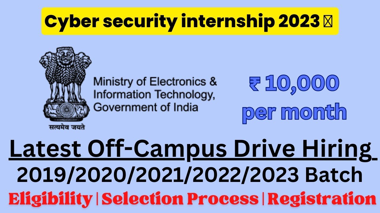 Government Cyber Security Internship And Free Training Program Get ...