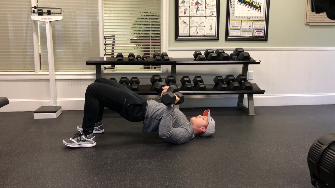 Supine chest press - YouTube