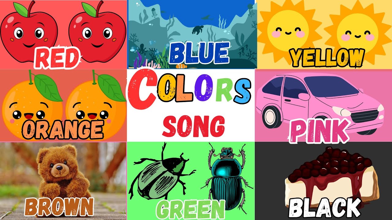 Red Red Apples | Color Song For Kids | #ColorSong | #LearnColors ...