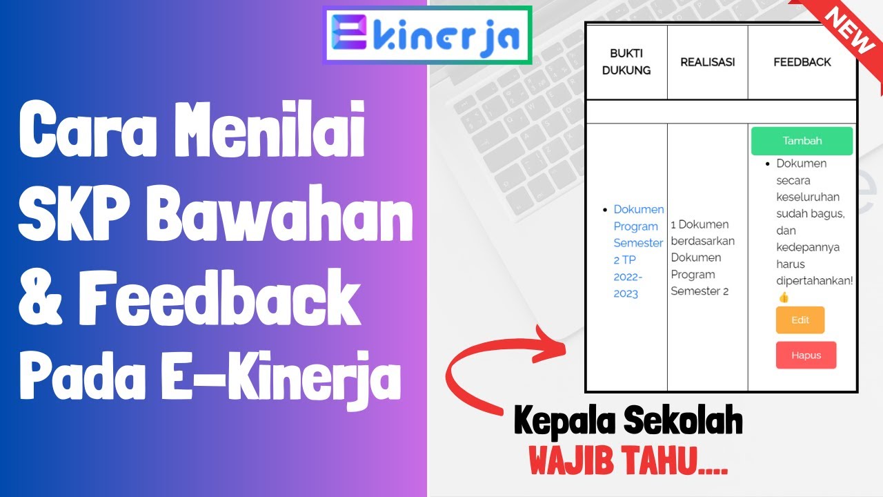 Tutorial menilai SKP bawahan oleh Kepala Sekolah pada eKinerja terbaru | Tutorial eKinerja - YouTube
