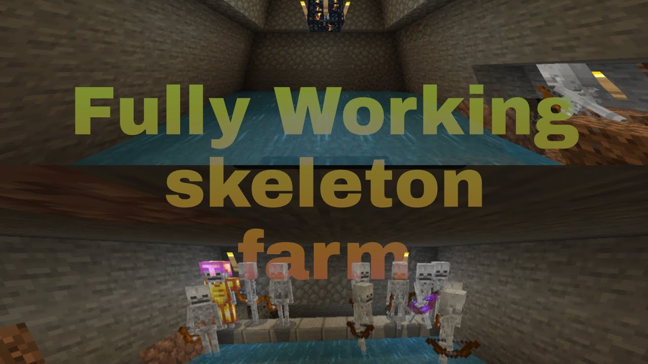 Minecraft Bedrock/Pocket Edition Skeleton XP Farm Tutorial [For 1.18 ...